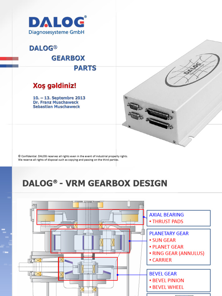 DALOG Training GEARBOX PARTS | PDF | Gear | Machines