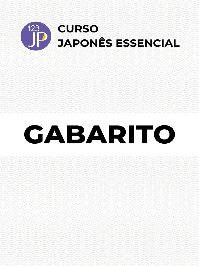 JPNE M06 - Apostila (Gabarito) | PDF