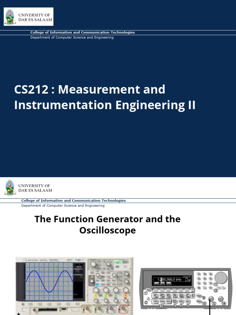 CS212 Function Generator and Osciloscope | PDF | Amplitude | Root Mean Square