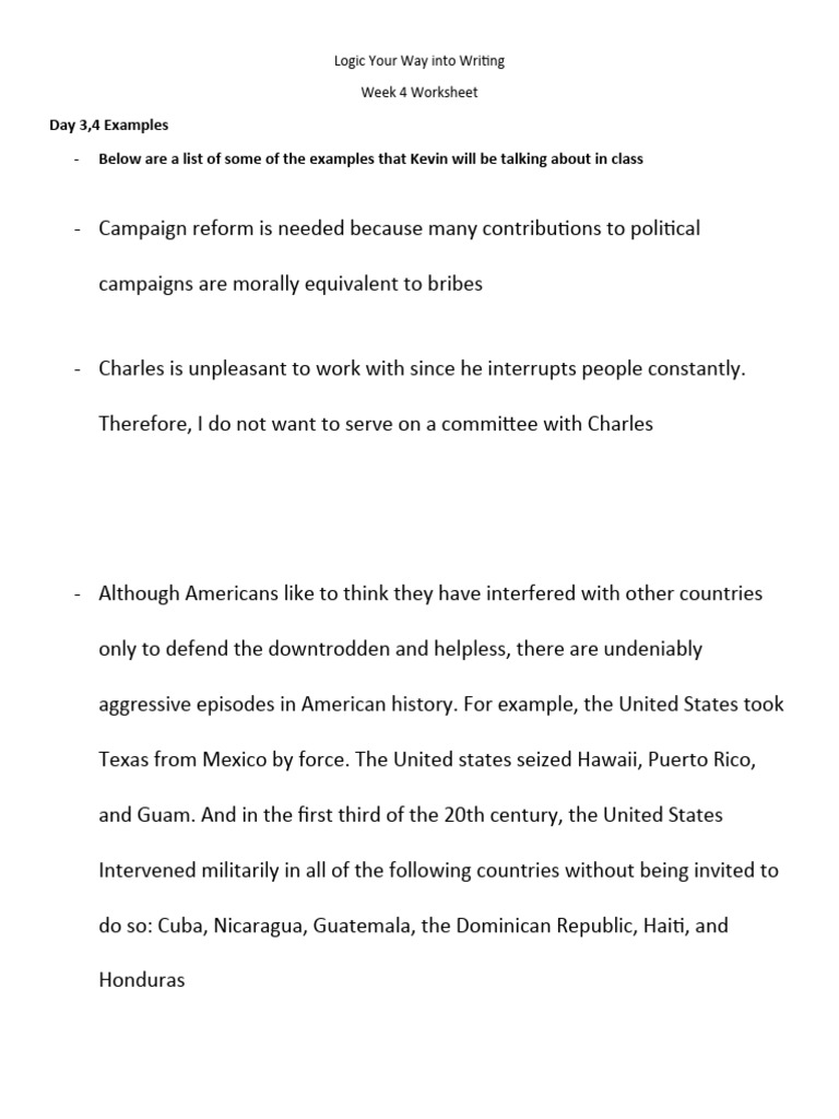 Day 4 Worksheet Pdf Philosophy