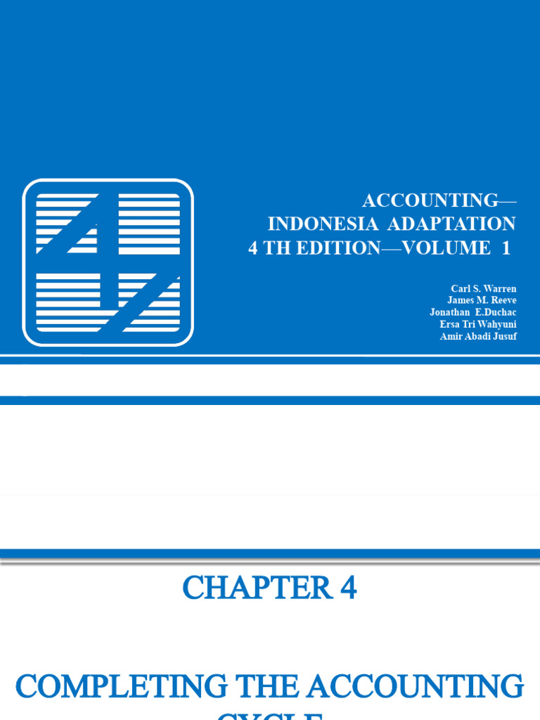 Chapter 4_Completing the Accounting Cycle | PDF | Debits And Credits | Balance Sheet