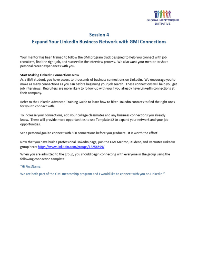 Gmi s4 English Read Before Your Session 4 | PDF | Career & Growth