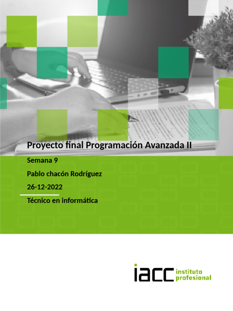Proyecto Final Pablo Chacon | PDF | SQL | Bases de datos