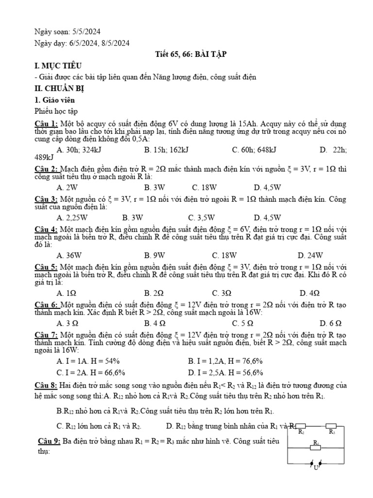 T65,66 Bai tap | PDF