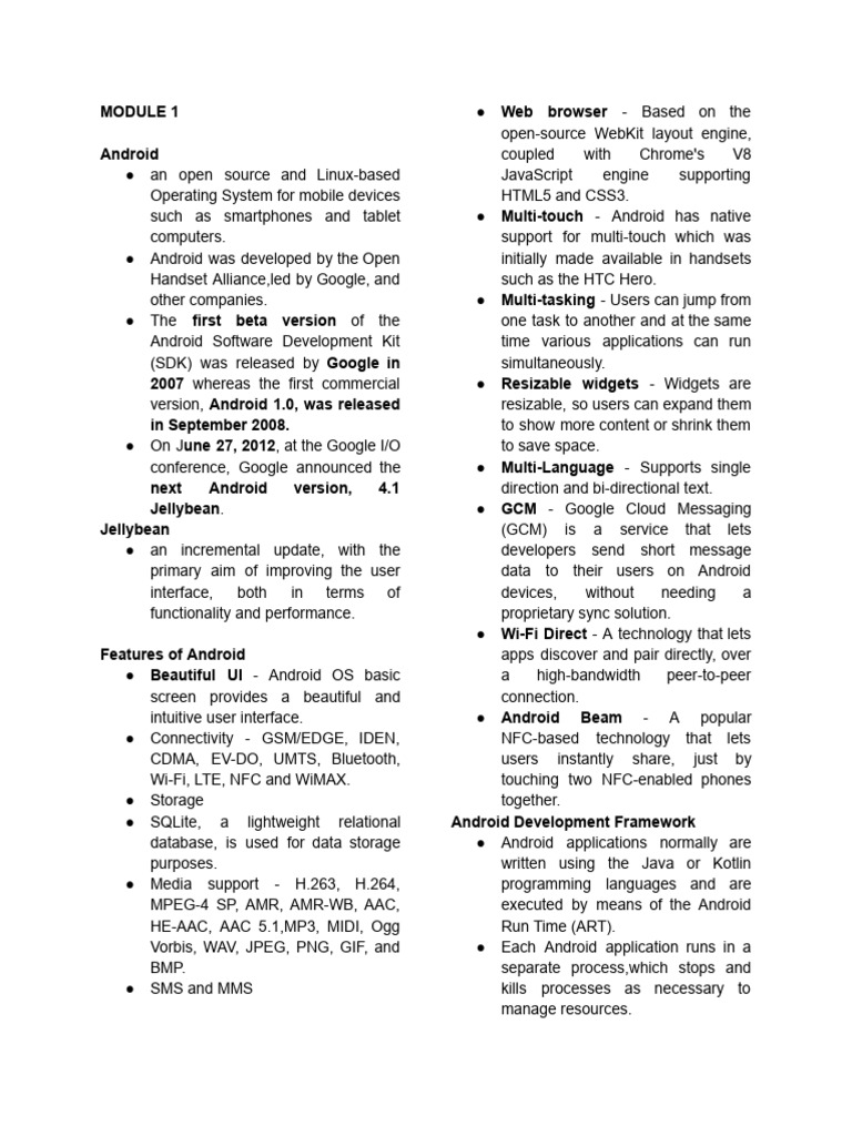 Itp107 Reviewer | Download Free PDF | Android (Operating System ...