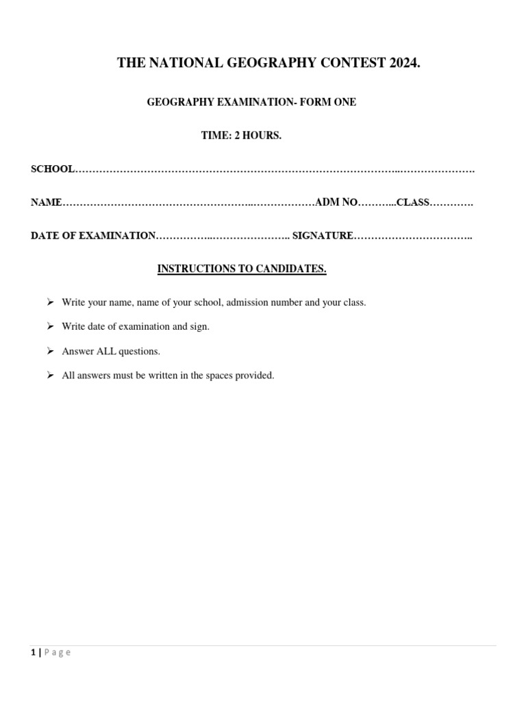 NGC FORM ONE- Q | PDF | Planets | Earth Sciences