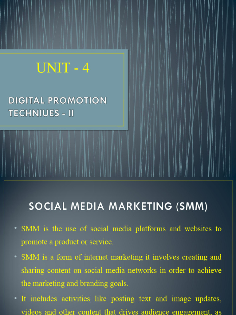 DM - Unit-4 | Download Free PDF | Social Media Marketing | Mobile Marketing