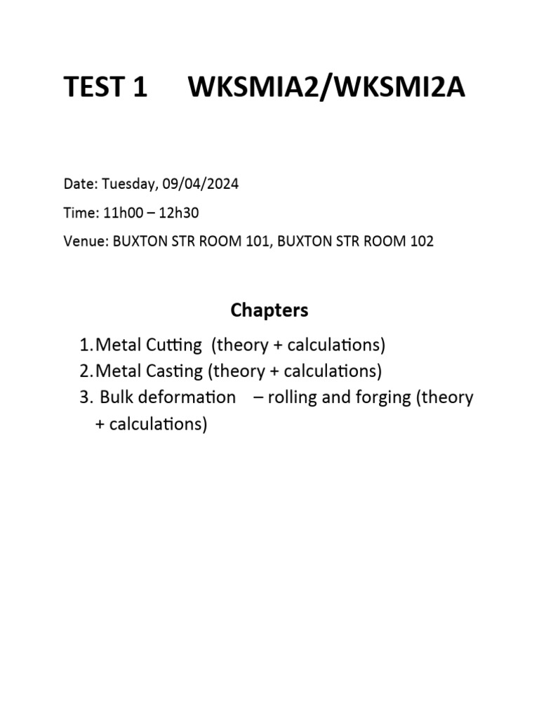 Test 1 Info | PDF | Social Science