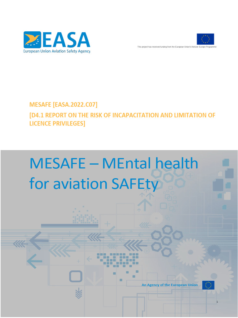 EASA - Mental Health For Aviation Safety - Pilots and ATC | Download ...