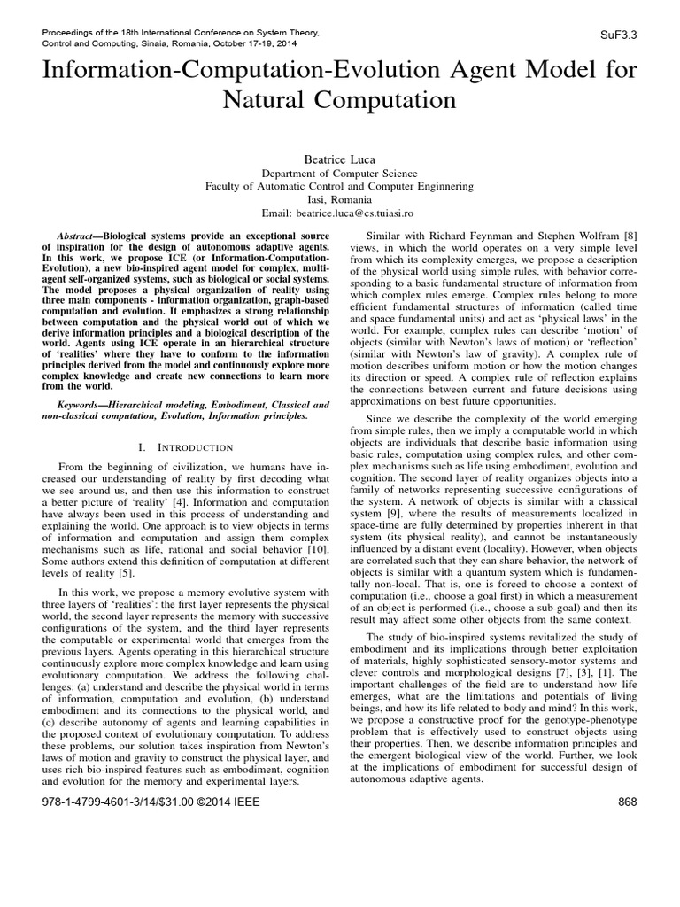 Machine Learning Sci Paper 3 | PDF | Embodied Cognition | System