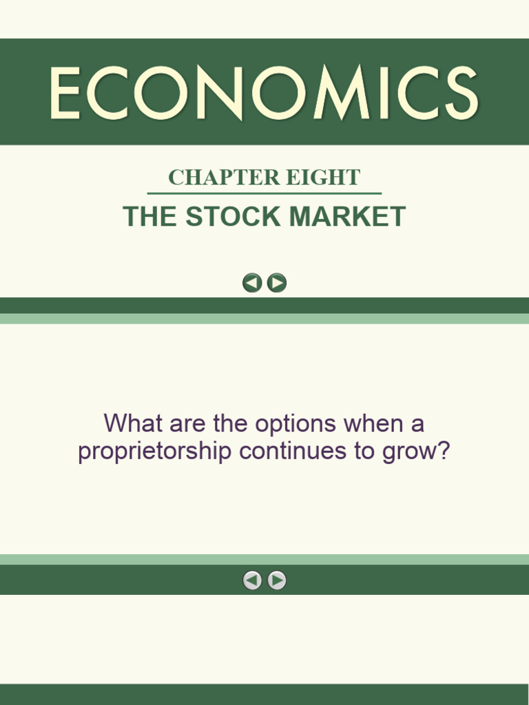 Econ - 3 Chapter 08 | PDF | Stocks | Dividend