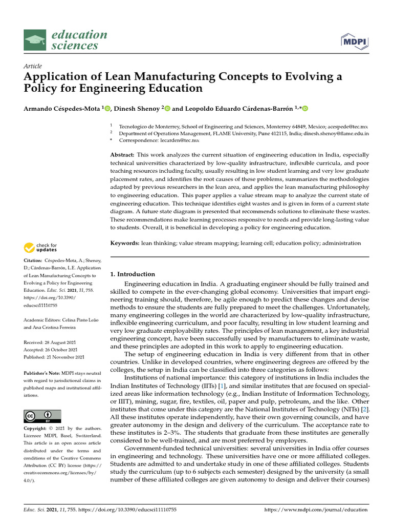 Application of Lean Manufactur | PDF | Lean Manufacturing | Engineering
