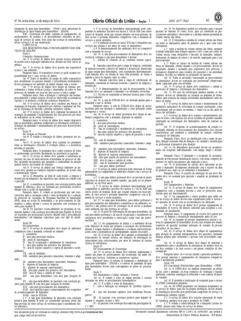 14-03-2014-Rdc-11-Requisitos-Boas-Prticas-Funcionamento-Servios-De-Dilise-Cont.-Pag 2 | PDF ...