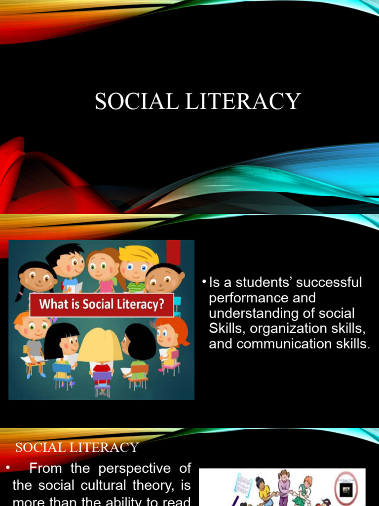 SOCIAL-LITERACY1314 | PDF | Literacy | Communication