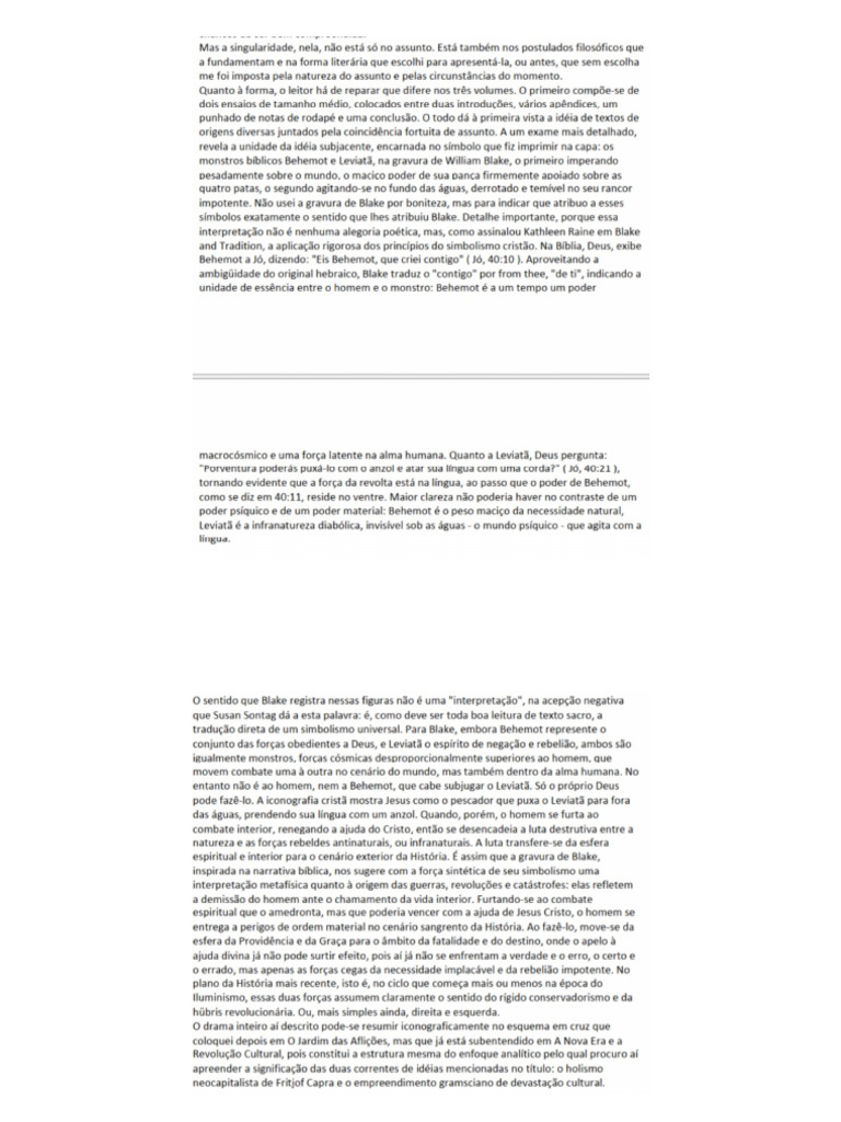 Behemot e Leviatã - Olavo de Carvalho | PDF