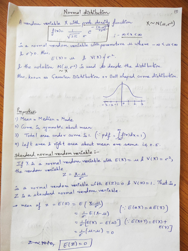 Normal distribution.pdf | PDF