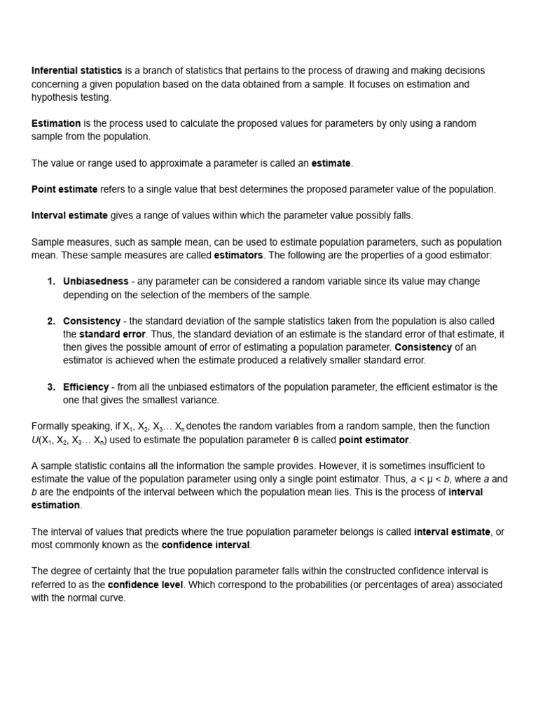 Consistency in Estimators Explained | PDF | Estimator | Econometrics