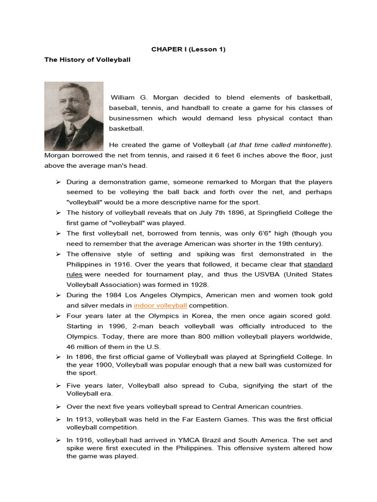 Pe104 Chapter I Lesson 1 | PDF | Volleyball | Sports