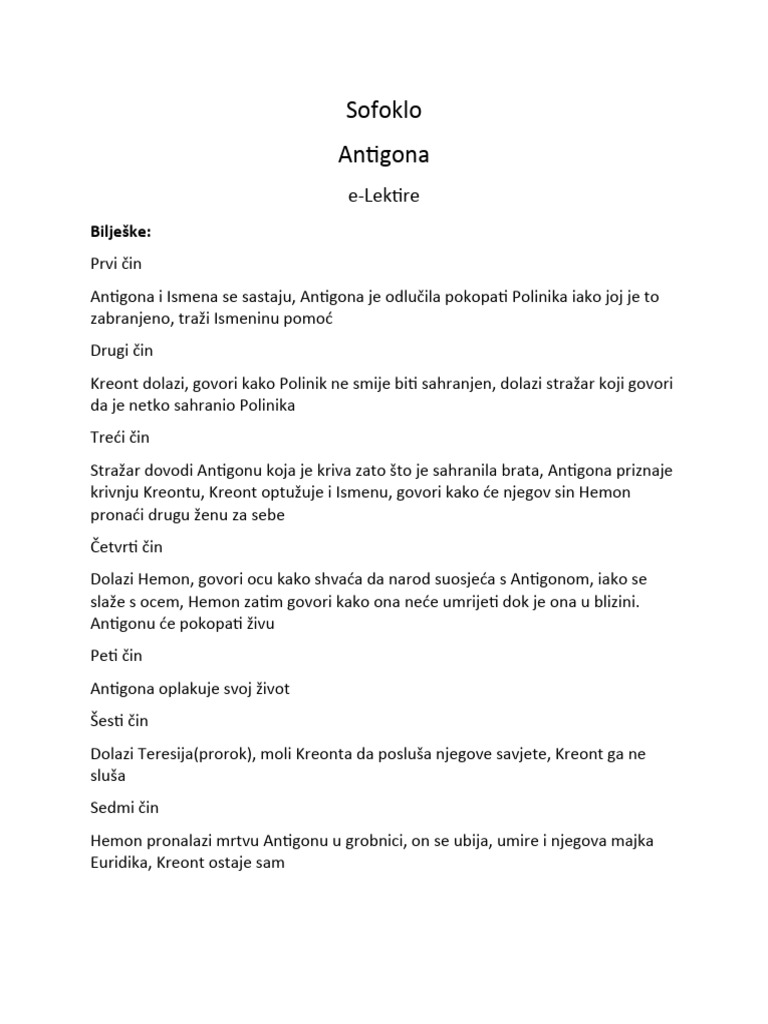 Antigona | PDF