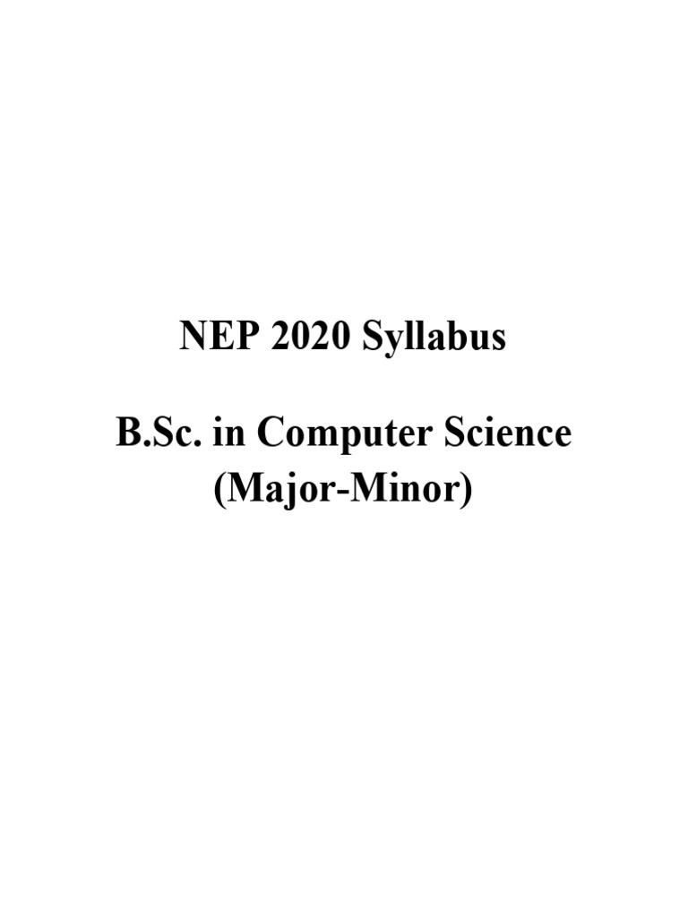 B.sc. in Computer Science | PDF | Relational Model | Scheduling (Computing)