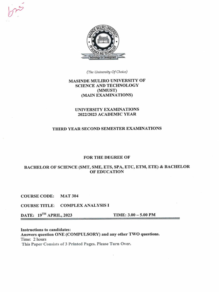 Mat 304 | PDF