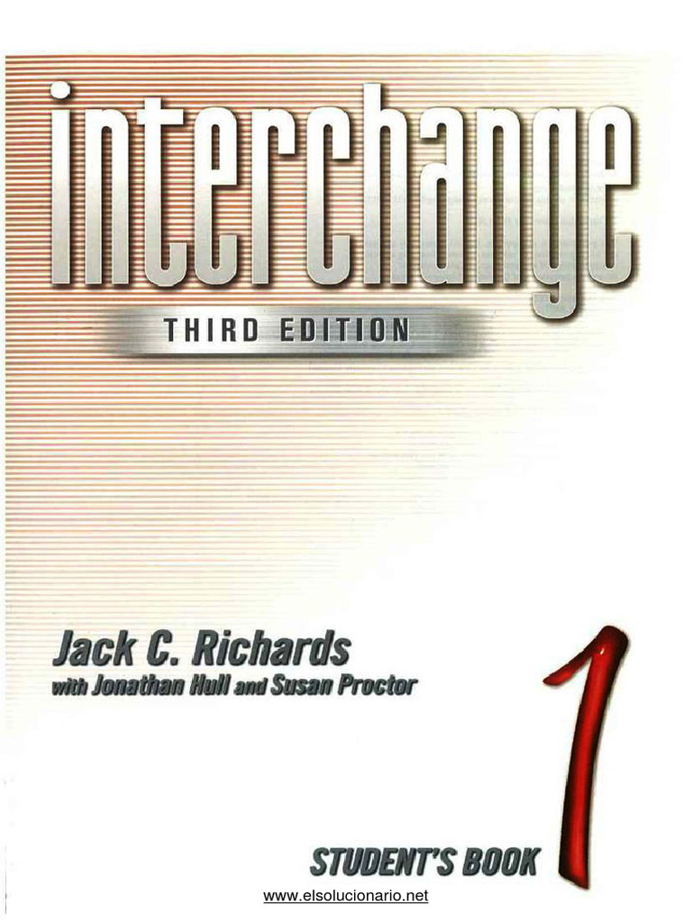 INTERCHANGE 1 - STUDENT - S BOOK - 3rd Edition | PDF