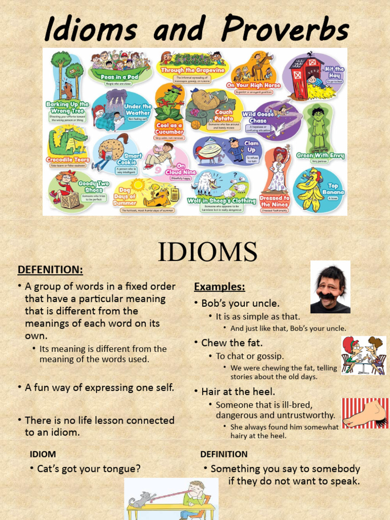 Idioms and Proverbs | PDF | Proverb