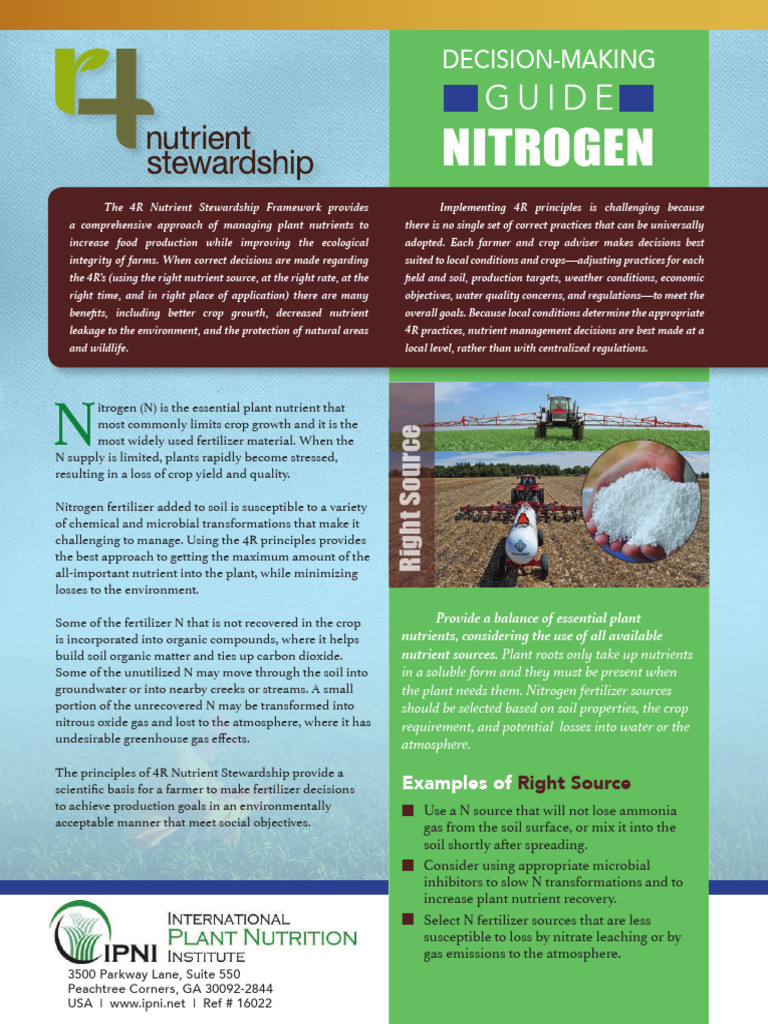 4RGuide-Nitrogen | PDF | Fertilizer | Soil