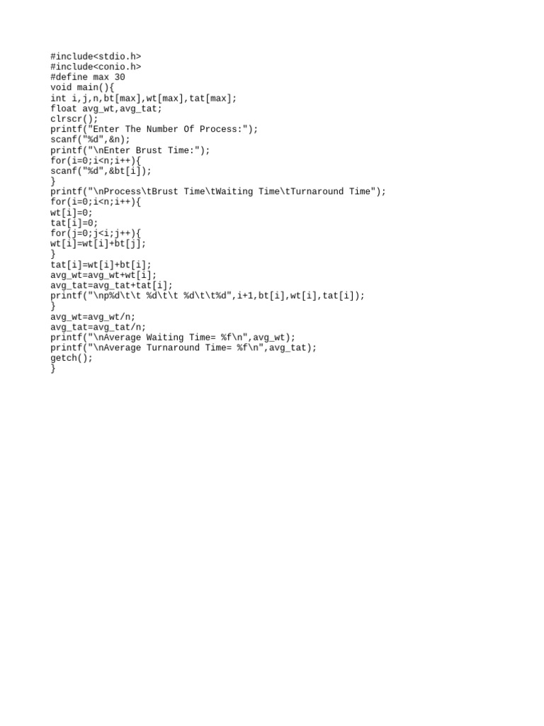 Fcfs Scheduling Algorithm | PDF | Computers Fcfs Scheduling Algorithm | PDF | Computers