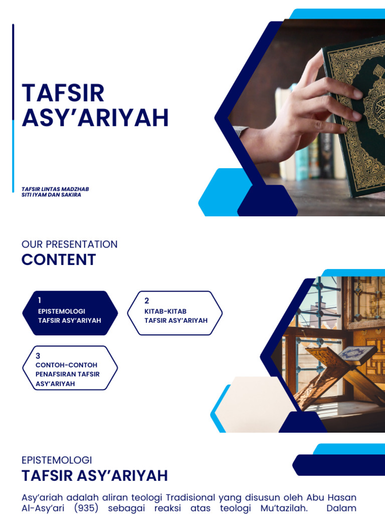 Tafsir Asy'ariyah: Epistemologi dan Kitab | PDF