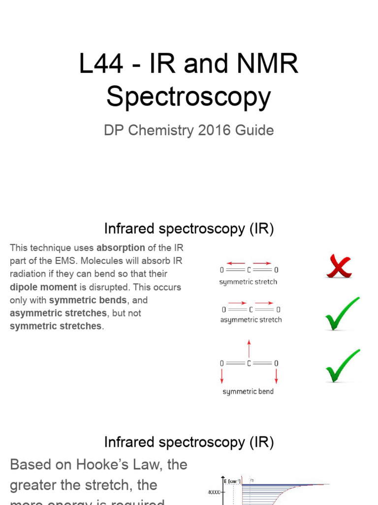 L44 - IR and NMR Spectros | PDF