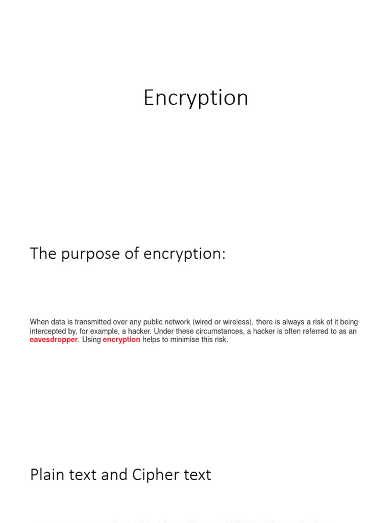 Encryption | PDF