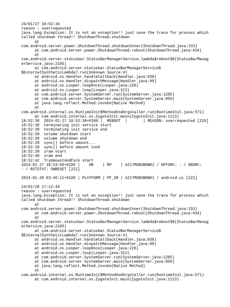 Power Off Reset Reason | PDF | Java Specification Requests | System Software