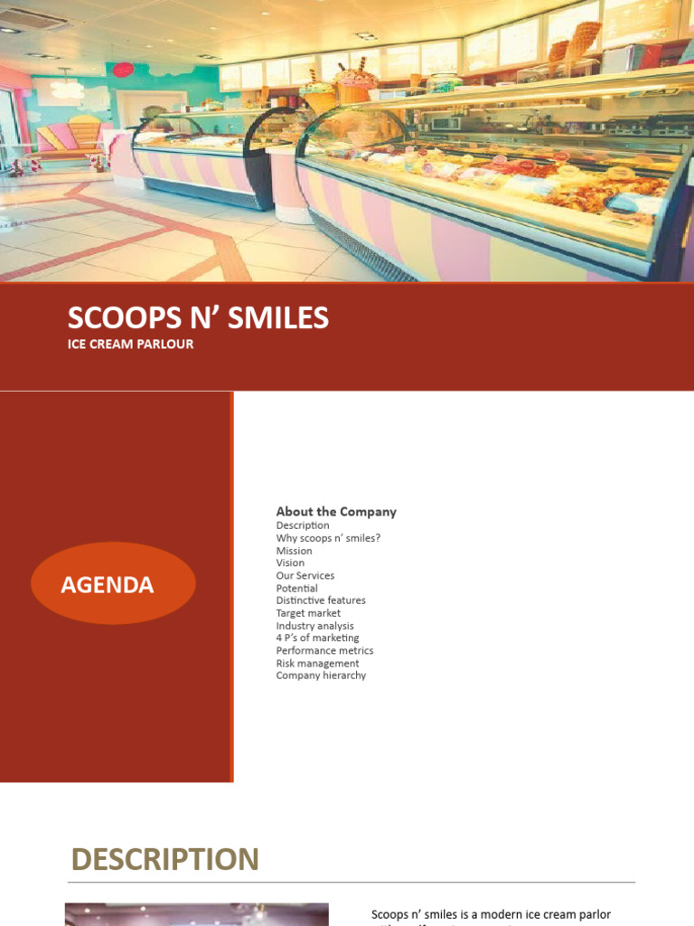 Scoops N' Smiles | PDF | Ice Cream | Retail