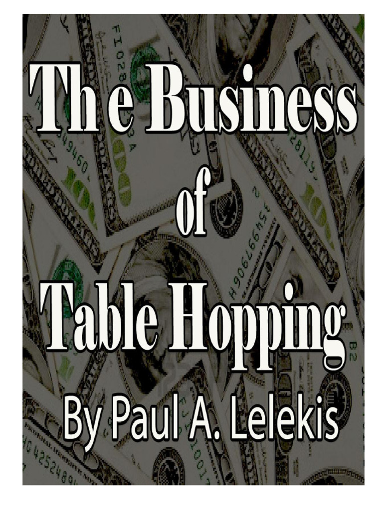 The Business of Table Hopping | PDF | Hand | Knife