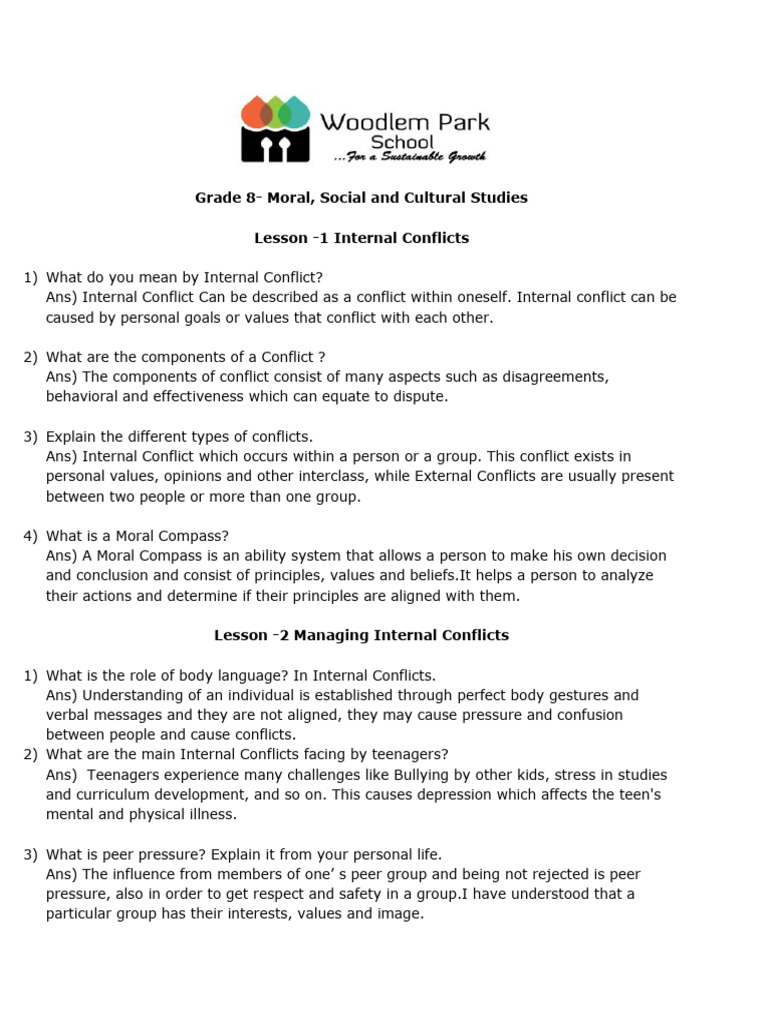 MSCS - Managing Conflicts | PDF | Bullying | Adolescence