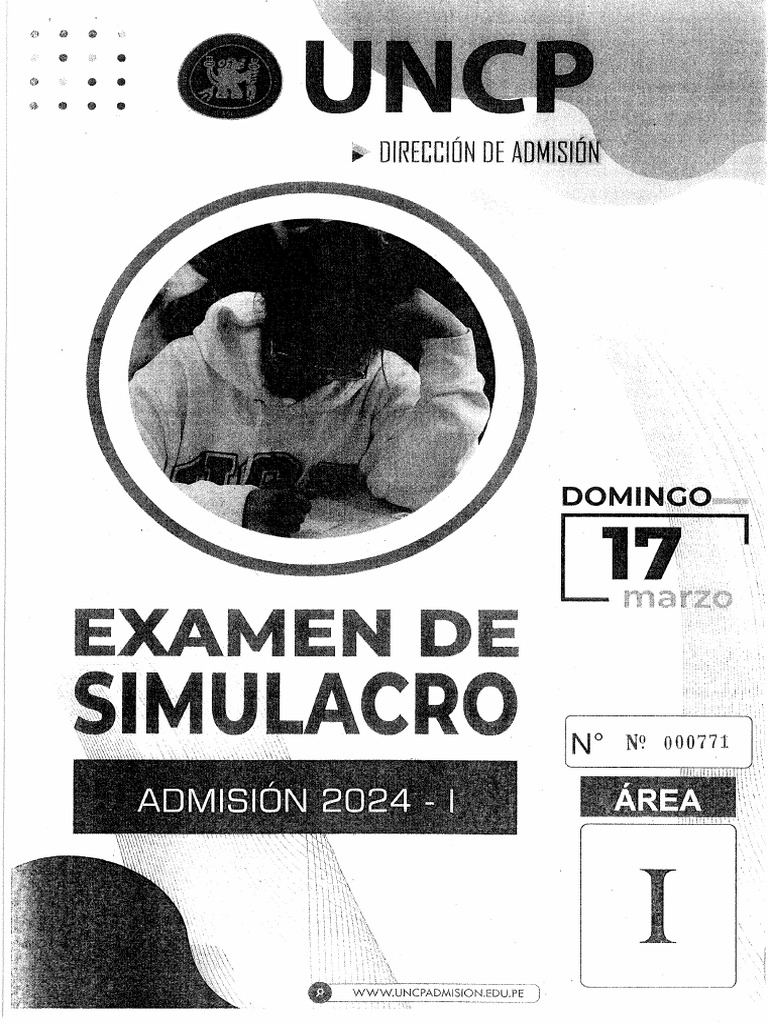 Simulacro Área I 2024-I | PDF