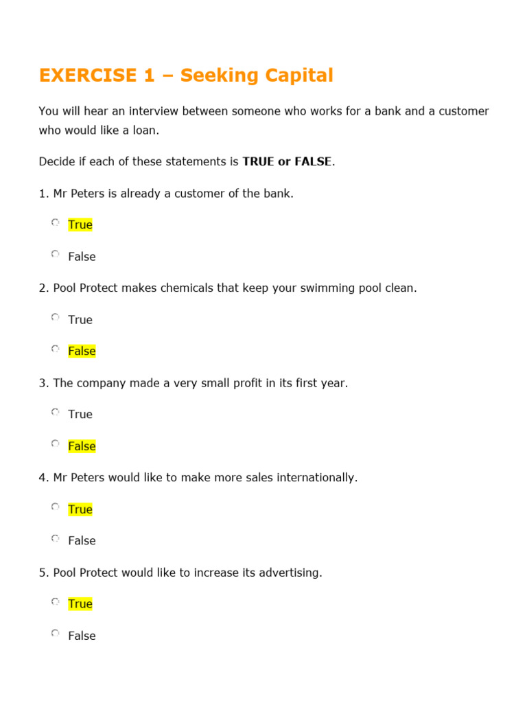 Business Listening Exercises | PDF | Advertising