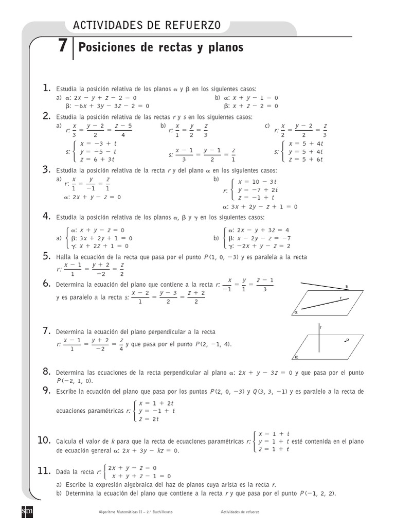 Refuerzo y Ampliacion-Posicion relativa | PDF | Línea (geometría ...