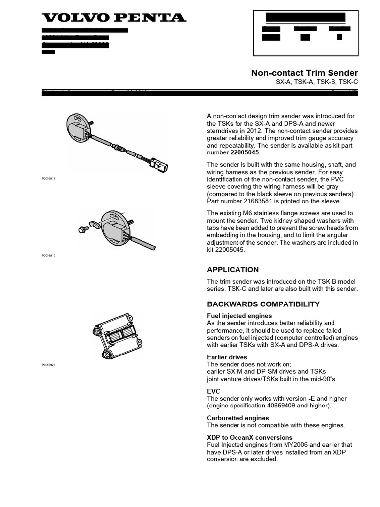 Non-Contact Trim Sender Details | PDF | Electrical Connector | Power Supply
