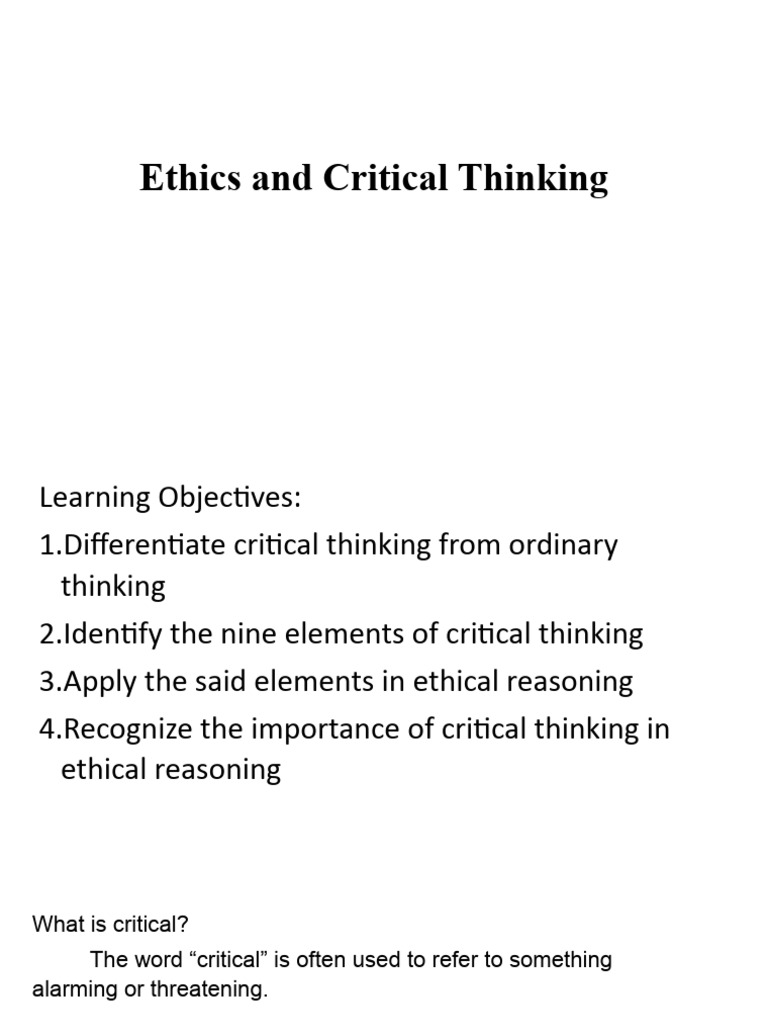 Critical-Thinking | PDF | Critical Thinking | Thought Critical-Thinking | PDF | Critical Thinking | Thought