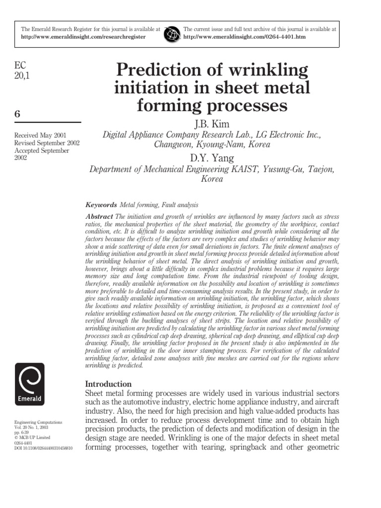 Kim 2003 | PDF | Deformation (Engineering) | Buckling