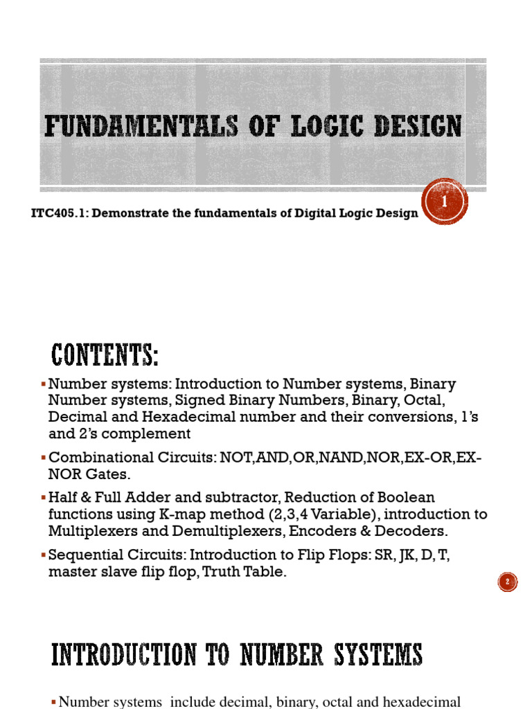 3639CH1-Fundamentals of Logic Design | PDF | Computer Engineering ...