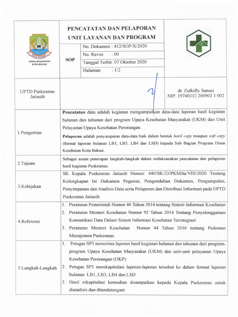 Salinan 412. PENCATATAN DAN PELAPORAN UN | PDF