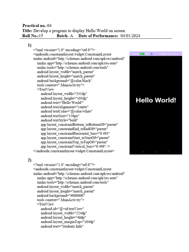 Practical No. 4A | PDF