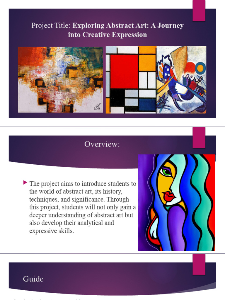 Abstract Art Project Guide for Students | PDF | Composition (Visual ...