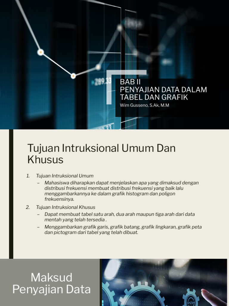 BAB II Penyajian Data Dalam Tabel Dan Grafik | PDF | Metode & Bahan Ajar