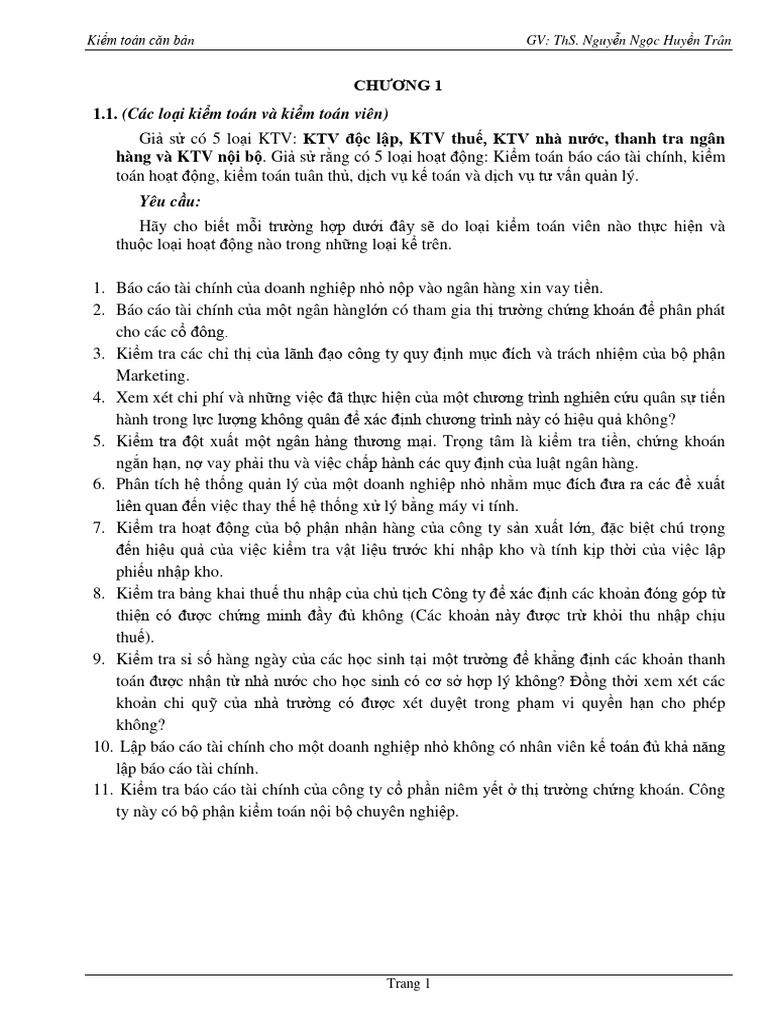 Bai Tap Kiem Toan Can Ban | PDF