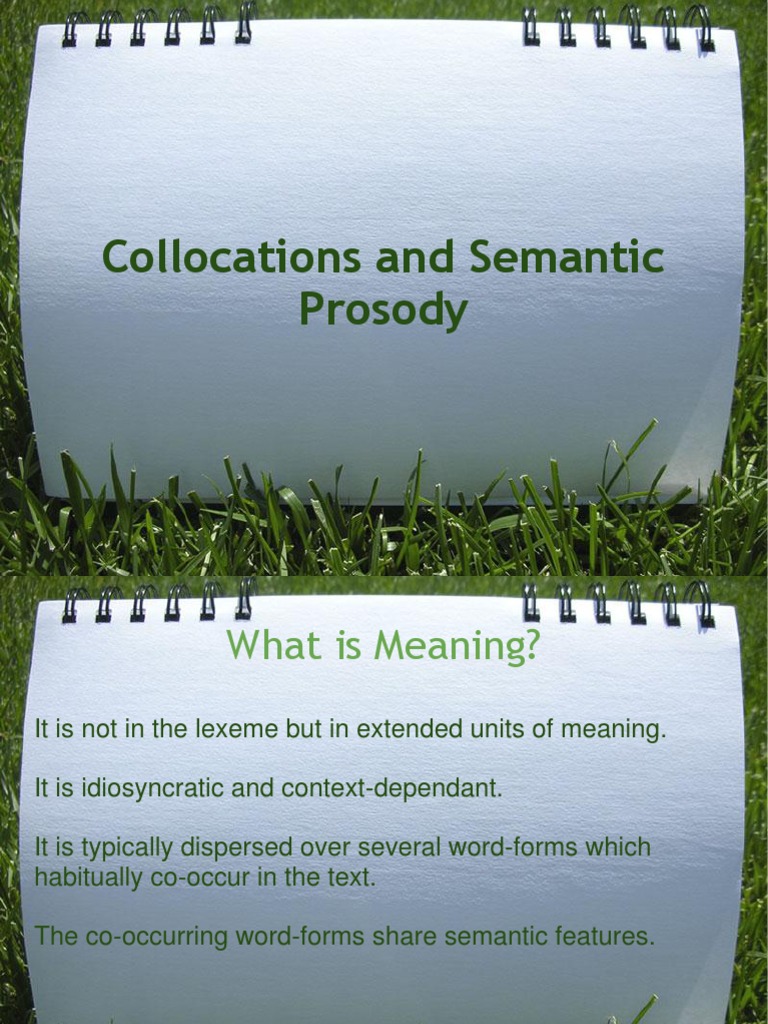 Collocations and Semantic Prosody | PDF | Semantics | Lexicon