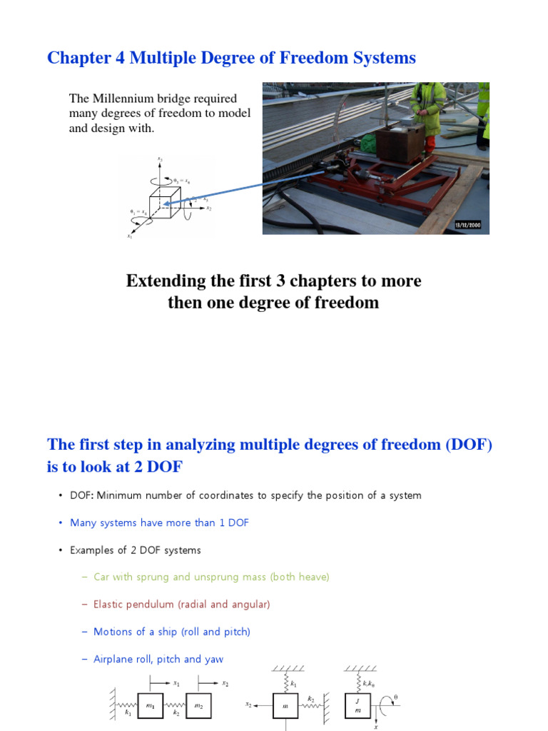 Chapter 4 Multiple Degree of Freedom Systems | PDF | Eigenvalues And ...